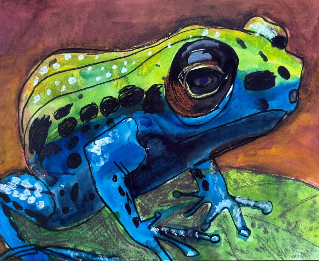 Frog Animal Pop Art Prints, ANIMAL Canvas Print, Colorful Poster, Frog ...