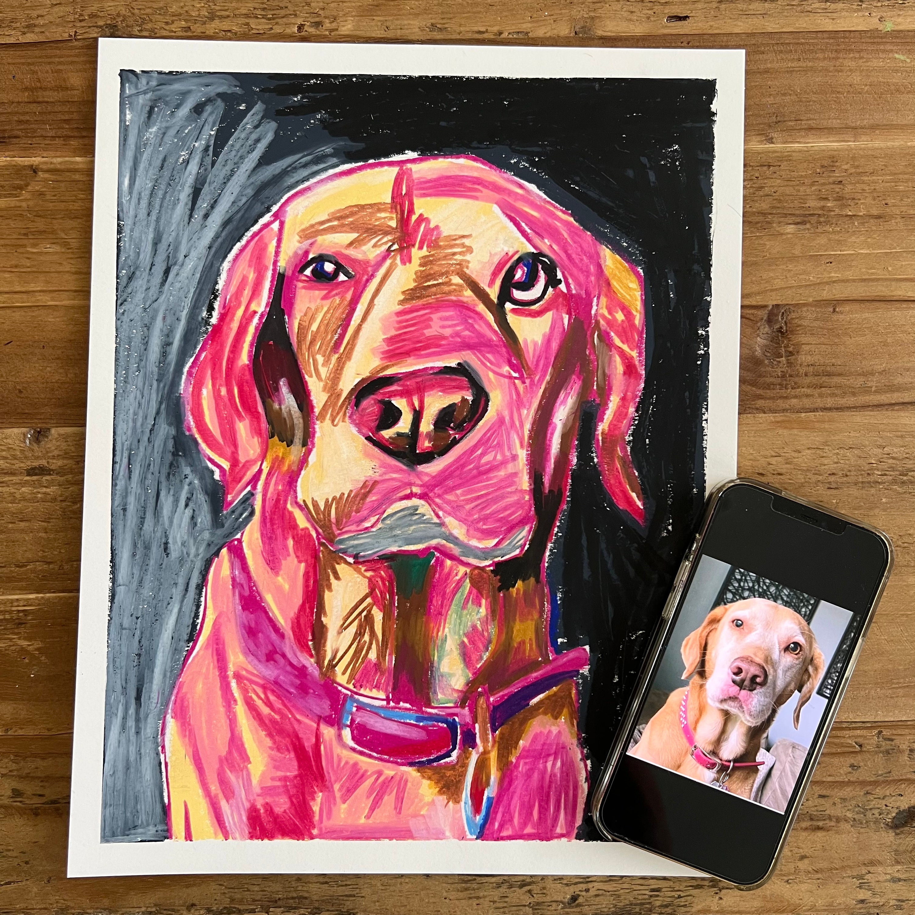 Custom original oil pastels artwork (more sizes available 200-500 ...