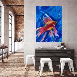 Goldfish - Animal Pop Art Prints, ANIMAL Canvas Print, Colorful Poster ...