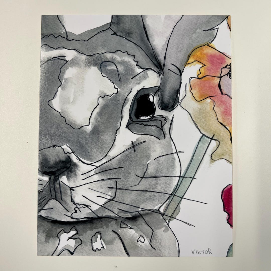 Rabbit - Pop Art, Animal Prints, Canvas Print, Colorful Rabbit ...