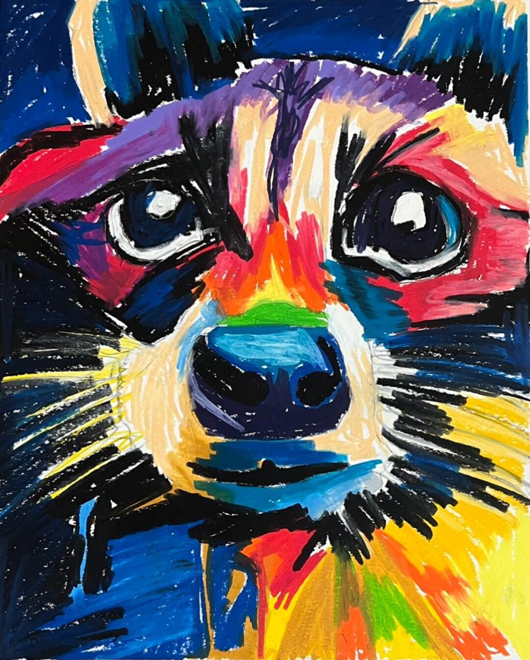 Raccoon - Animal Pop Art Prints, ANIMAL Canvas Print, Colorful Poster ...