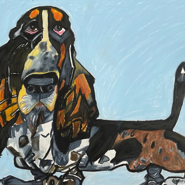 Basset Hound Print - Etsy