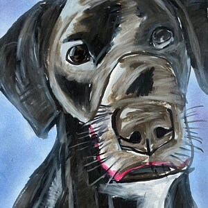 Black Labrador, Abstract Dog Art, Vintage Print Labrador Poster ...