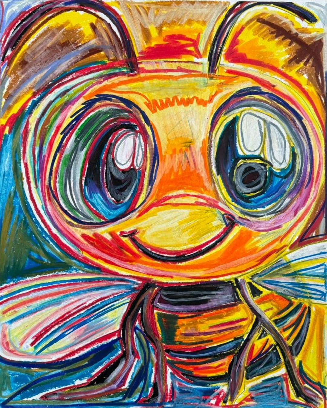 BEE - Animal Pop Art Prints, ANIMAL Canvas Print, Colorful Poster ...