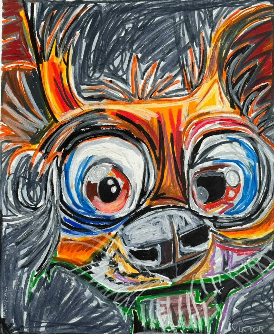 Funny Dog Pop Art Prints, ANIMAL Canvas Print, Colorful Poster, Animal ...