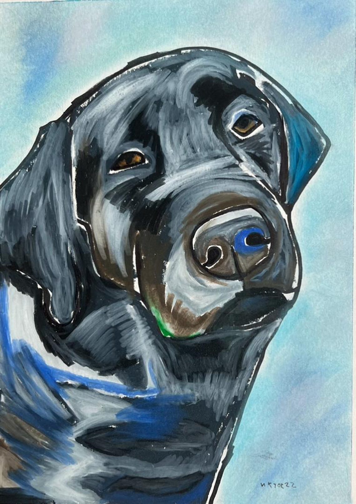 LABRADOR - Animal Pop Art Prints, ANIMAL Canvas Print, Colorful Poster ...