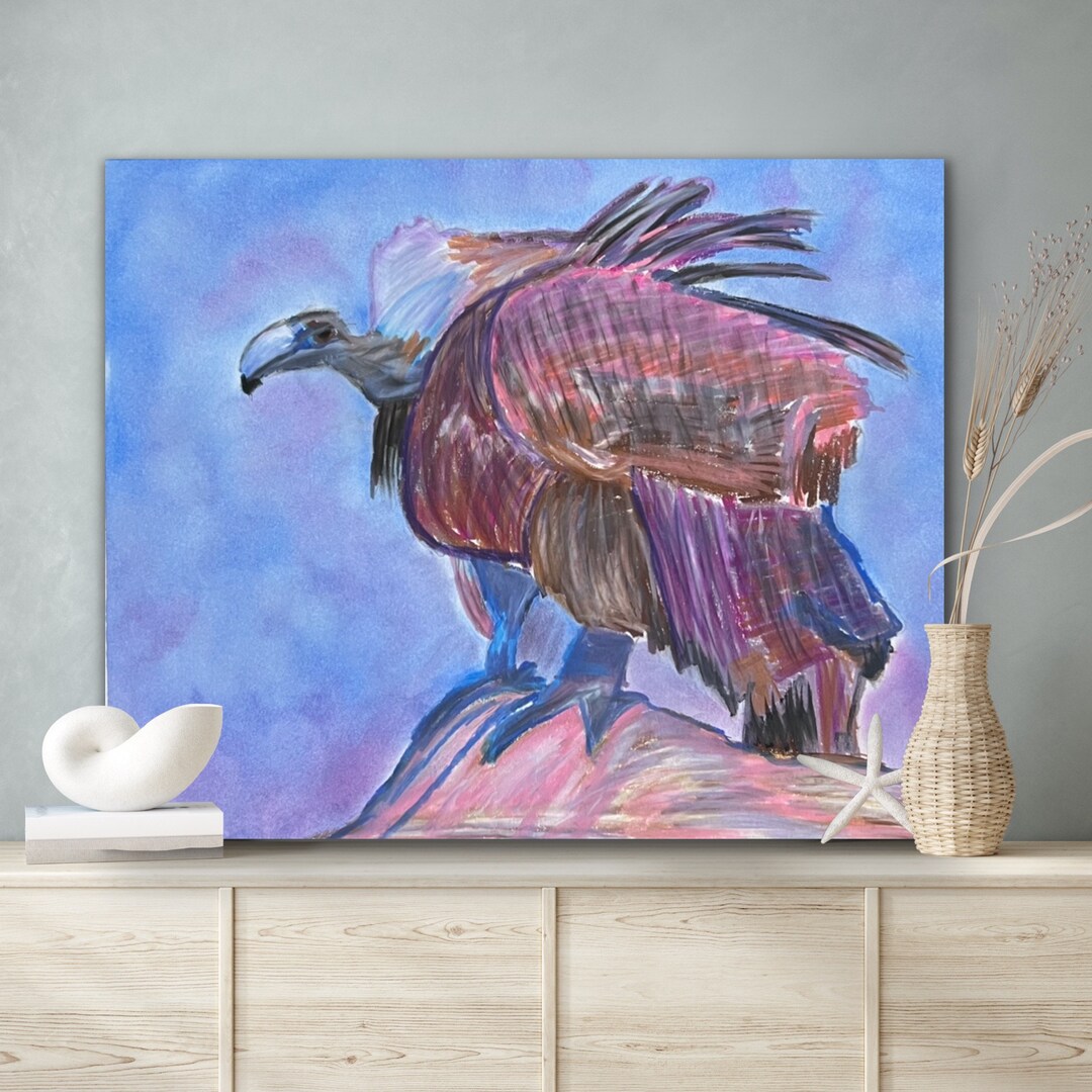 Vulture Bird Animal Print Wall Art Decor Bird Print - Etsy