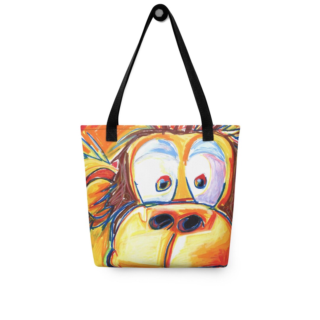 Monkey Tote Bag - Etsy