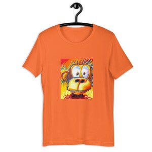 Unisex T-shirt, Monkey, Monkey Face, ANIMAL PICTURE - Etsy
