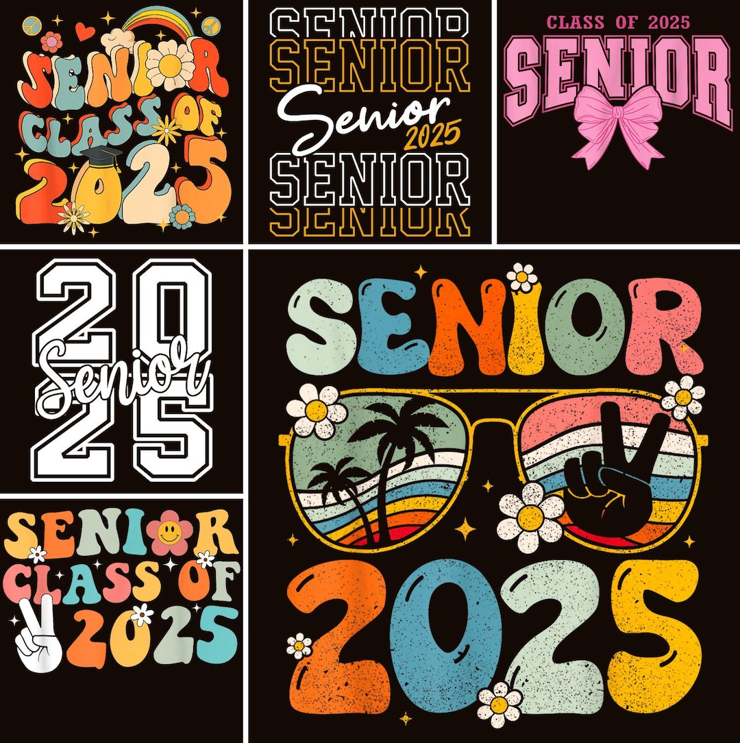Senior 2025 Bundle Png, Senior 2025 Png , Graduation Png Bundle, Senior ...