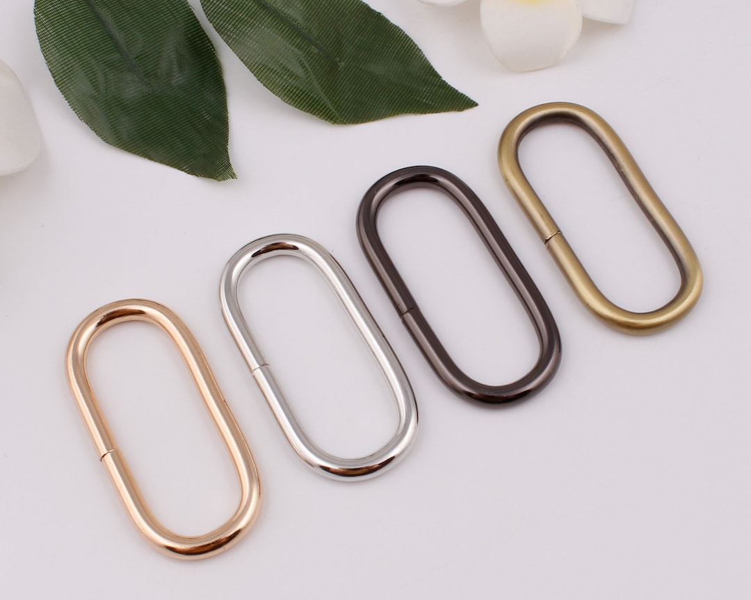 50mm Inner 2“ Metal Oval Ring Bag Purse Ring Elliptical Ring Strap ...