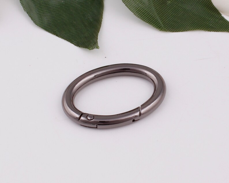 32mm Inner 1.25" Oval Spring O Ring Clasps Metal O Rings Round Ring ...