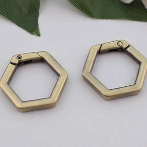 3/4 Inch 19mm Inner Hexagonal Spring O Ring Clasps Metal O Rings Round ...