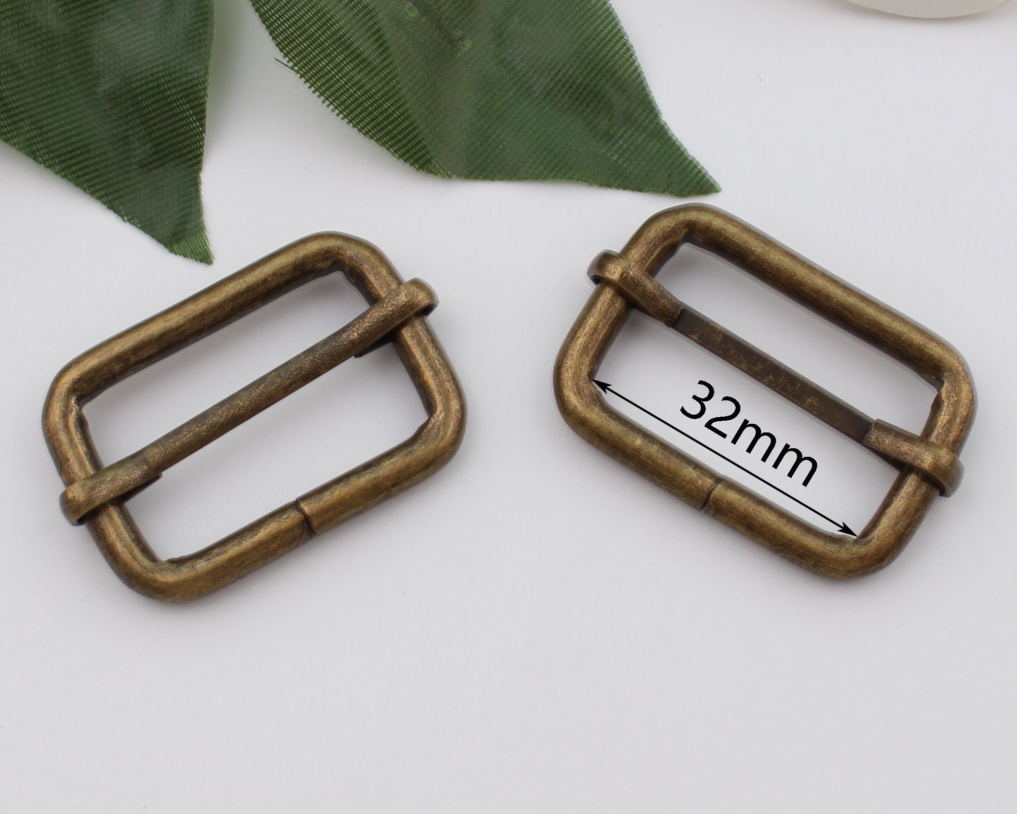 20mm-50mm Inner Metal Adjuster Slide Buckle Belt Regulator Strap Slide ...
