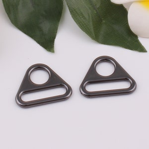 24mm Inner 1“ Triangle Buckle Triangle Double Ring Strap Connector ...