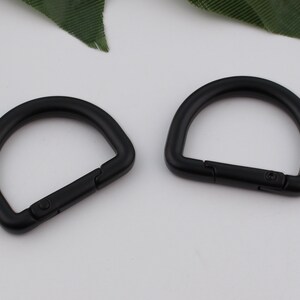 1 Inch 25mm Inner Spring D Ring Clasps Metal D Rings Round Ring Spring ...