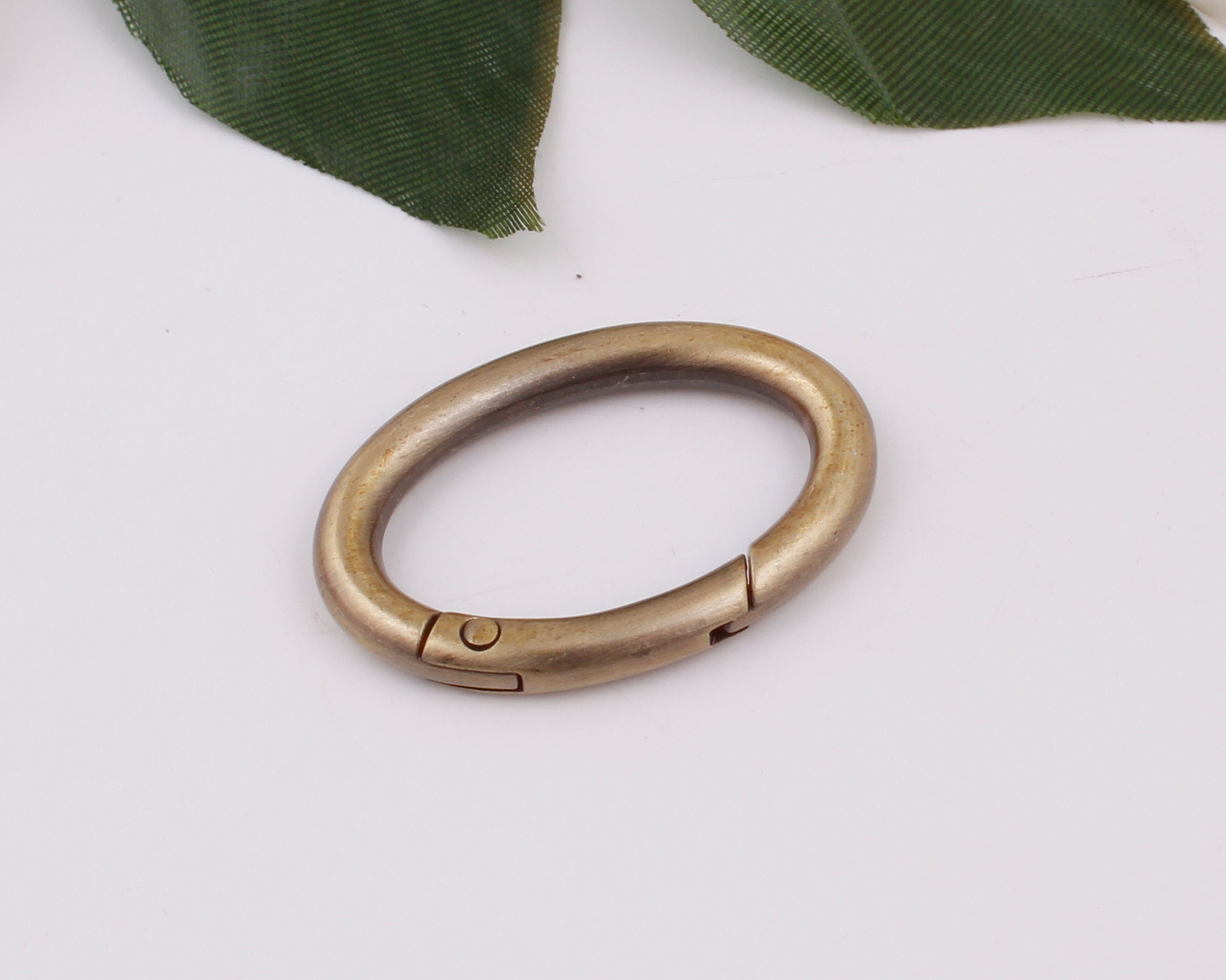 32mm Inner 1.25" Oval Spring O Ring Clasps Metal O Rings Round Ring ...