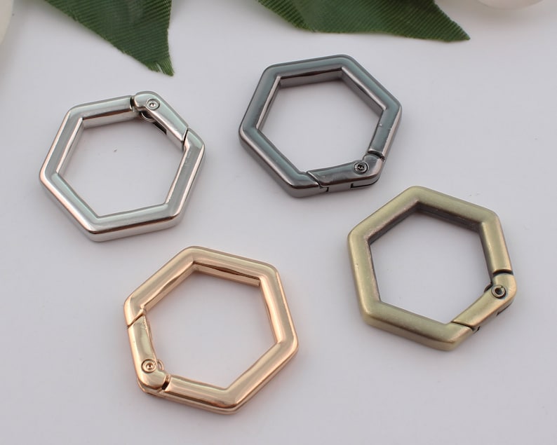 3/4 Inch 19mm Inner Hexagonal Spring O Ring Clasps Metal O Rings Round ...