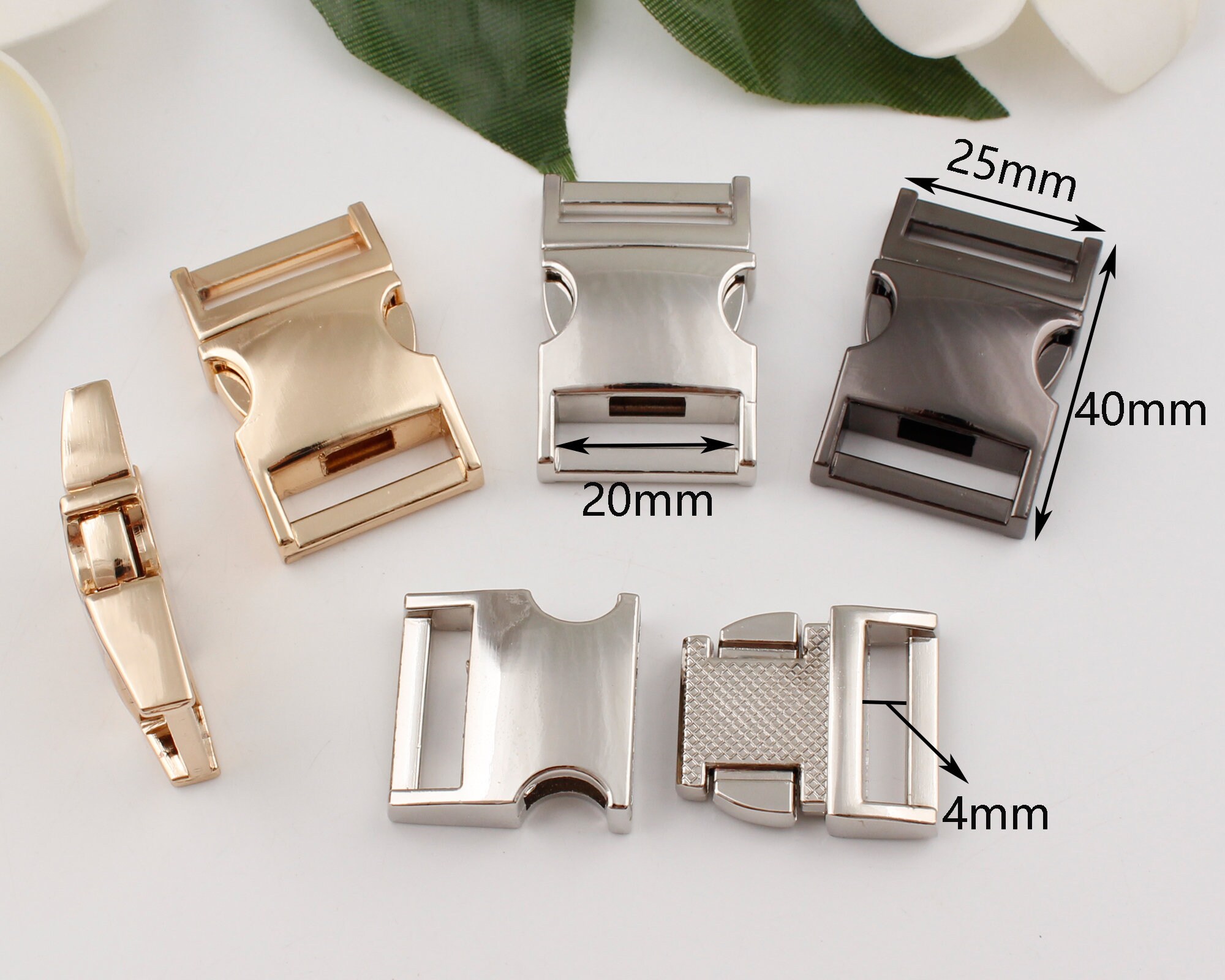 3/4 Inch 20mm Inner Side Release Buckle,metal Release Belt Buckle ...