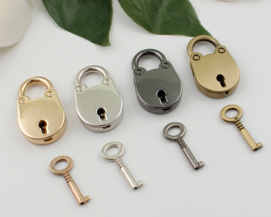 Metal Bag Padlock With Key Love Lock Purse Bag Lock With Key Set Purse ...