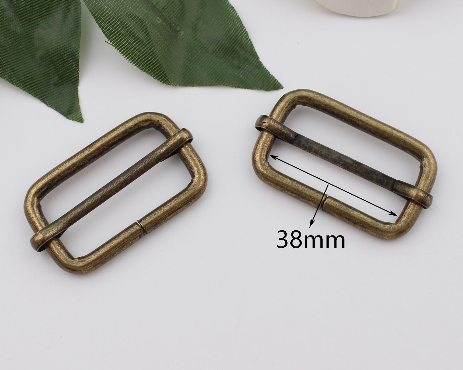 20mm-50mm Inner Metal Adjuster Slide Buckle Belt Regulator Strap Slide ...