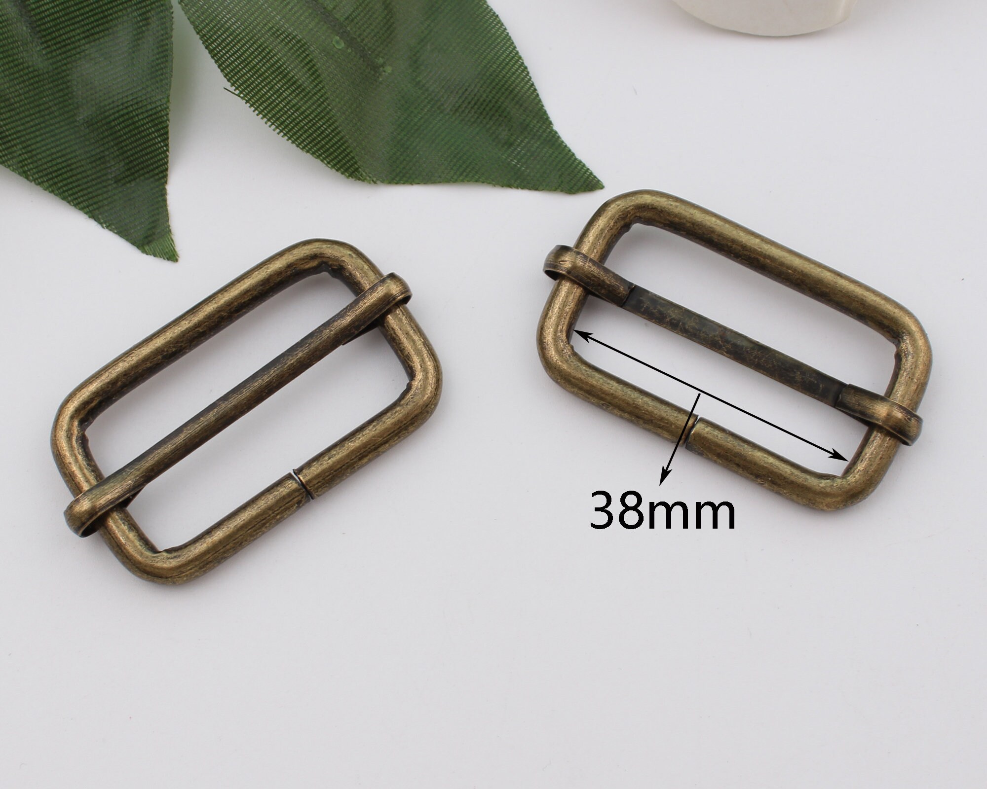 20mm-50mm Inner Metal Adjuster Slide Buckle Belt Regulator Strap Slide ...
