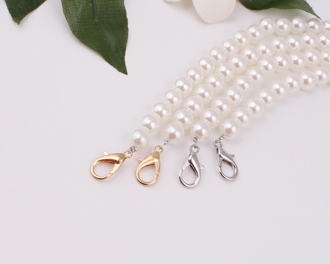 10mm Wide and 30-120cm Length Pearl Bag Chain Crossbpdy Bag Chain Purse ...