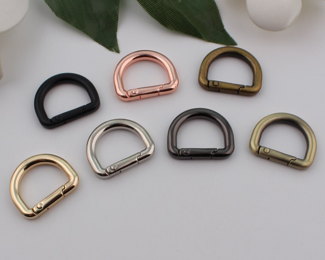 3/4 Inch 19mm Inner Spring D Ring Clasps Metal D Rings Round Ring ...