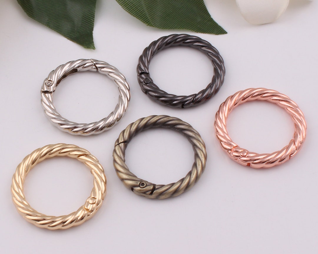 1 Inch 25mm Inner Round Spring O Ring Clasps Metal O Rings Round Ring ...