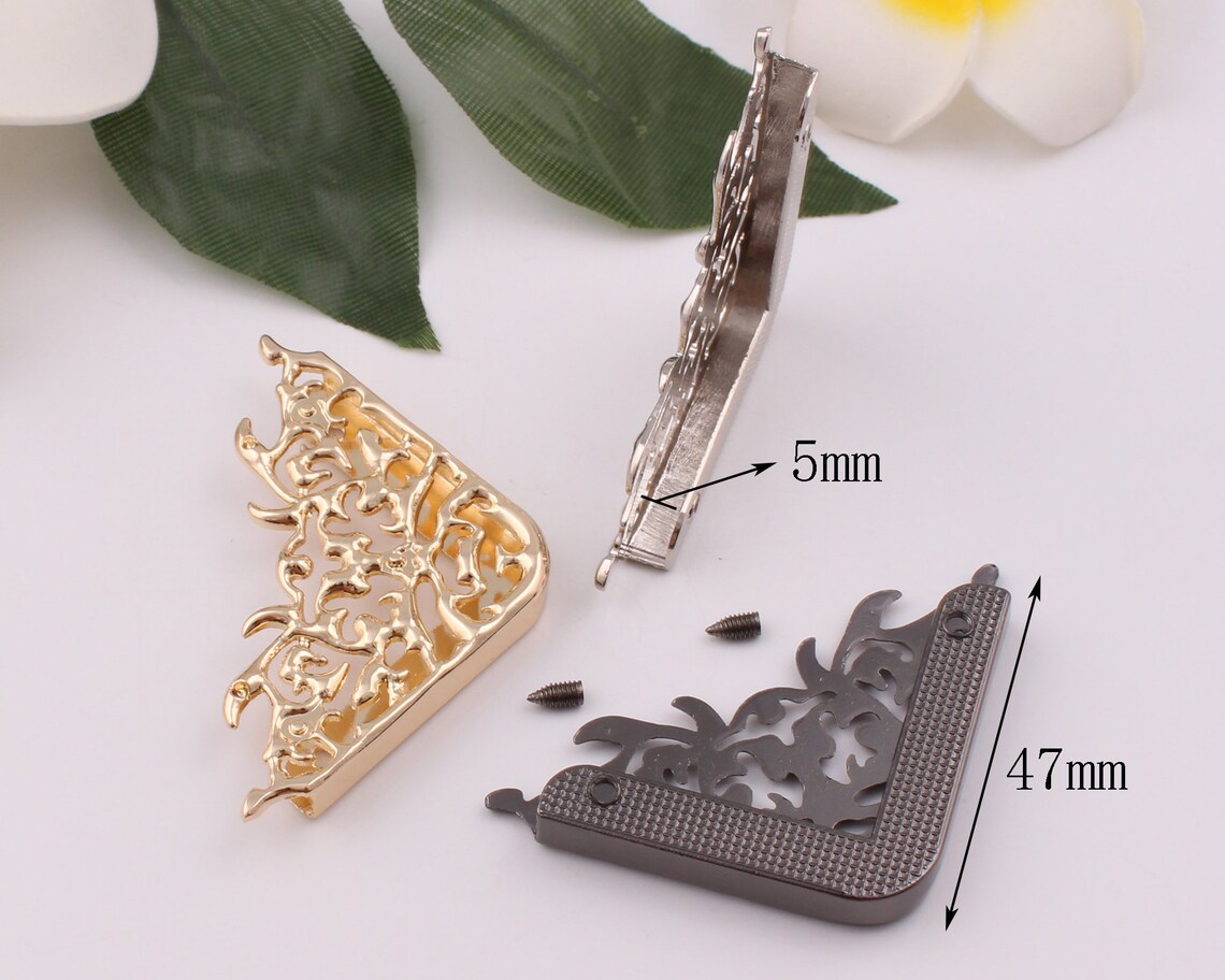 47mm5mm Metal Purse Cornerbag Corner Protectorprotector - Etsy