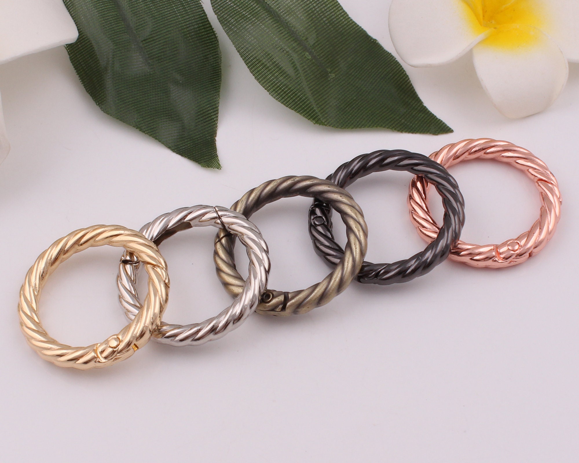 1 Inch 25mm Inner Round Spring O Ring Clasps Metal O Rings - Etsy