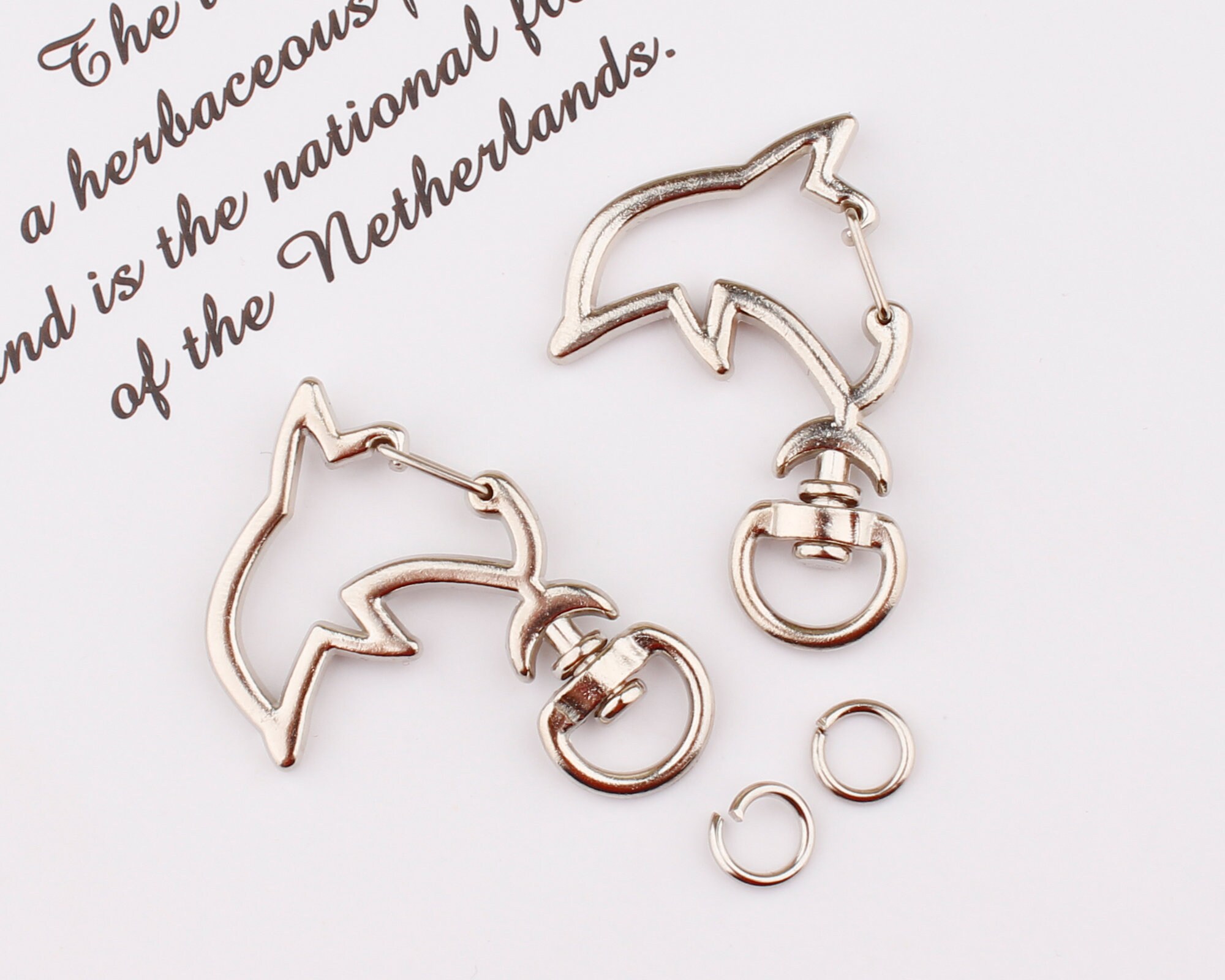 42mm×29mm Dolphins Swivel Clasp Key Clasp Swlvel Snap Hook Key Chain ...