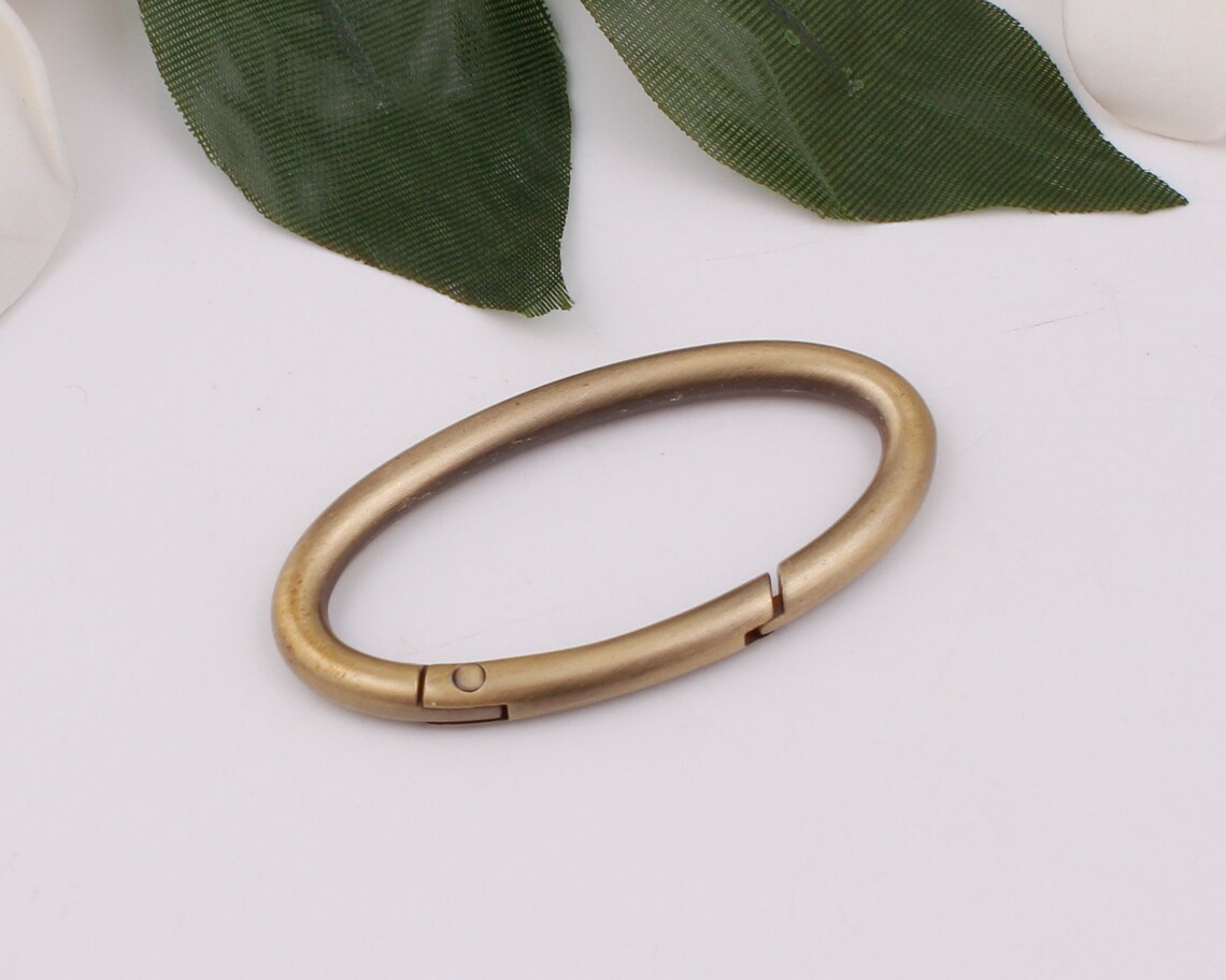 50mm Inner 2 Oval Spring O Ring Clasps Metal O Rings | Etsy