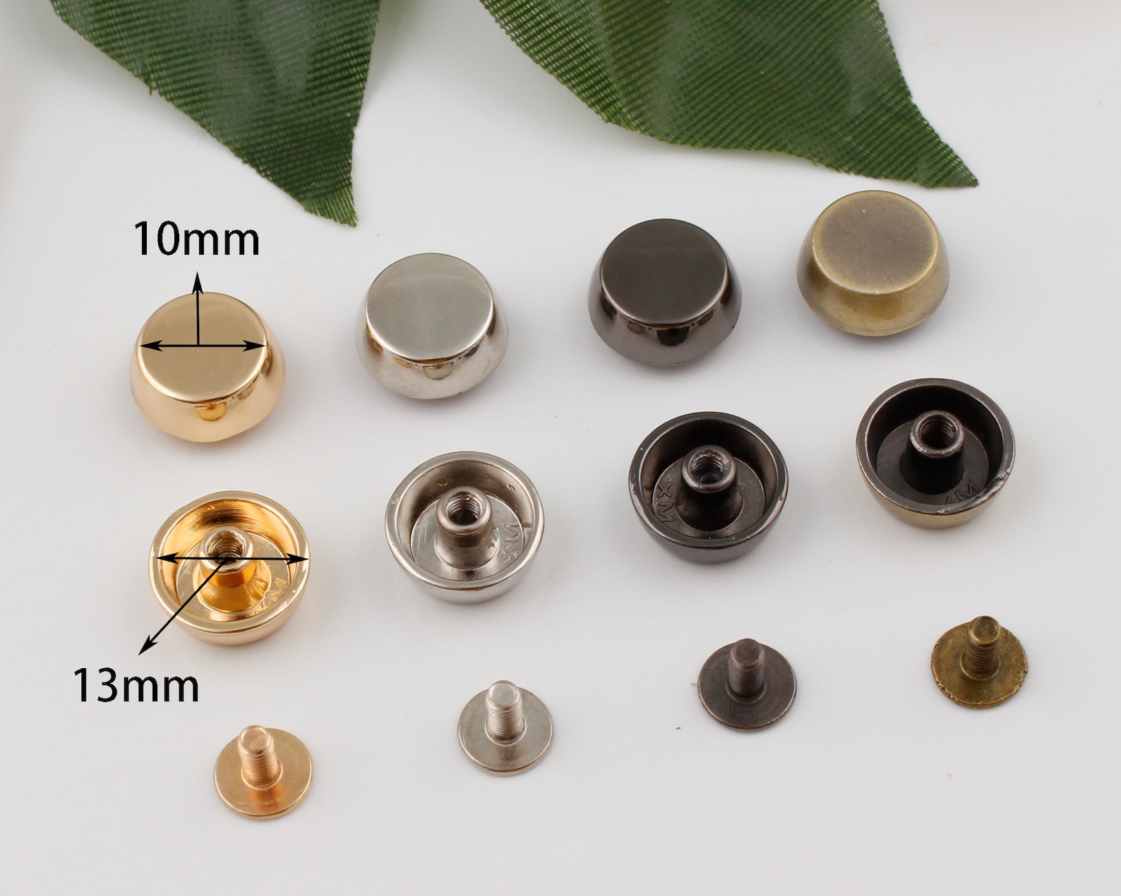 10mm Metal Purse Feet Bag Feet Handbag Feet Screw Rivets - Etsy UK