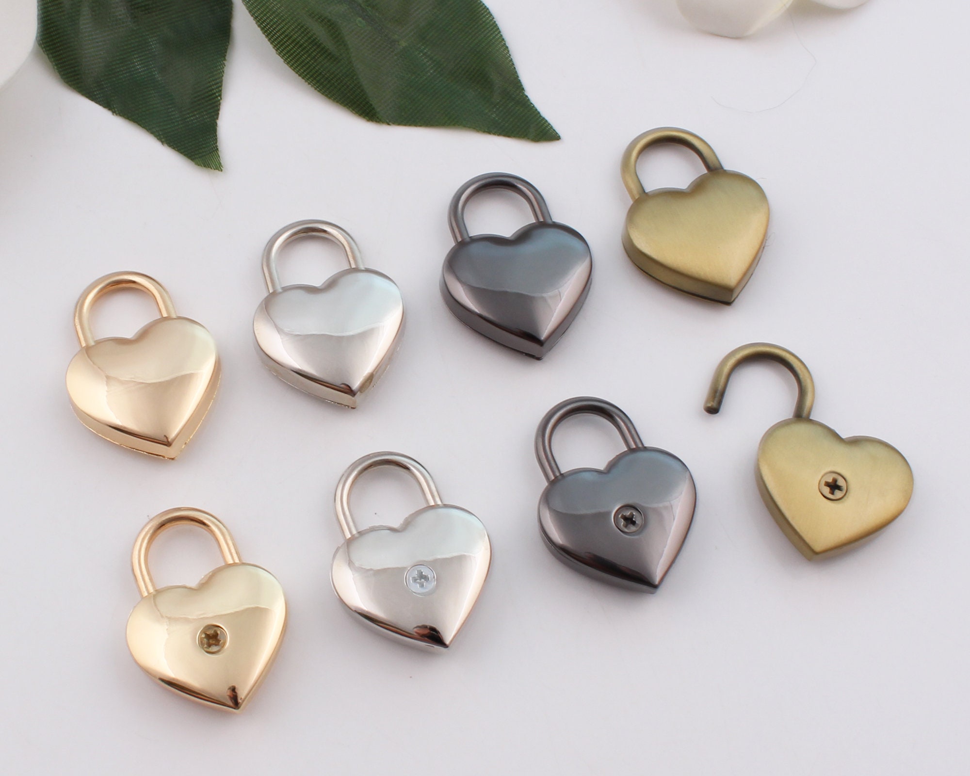 Metal Heart-shaped Padlock Lock Bag Lock Purse Lock Hanger | Etsy