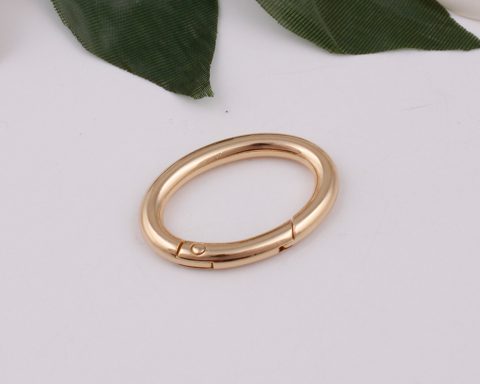 32mm Inner 1.25" Oval Spring O Ring Clasps Metal O Rings Round Ring ...