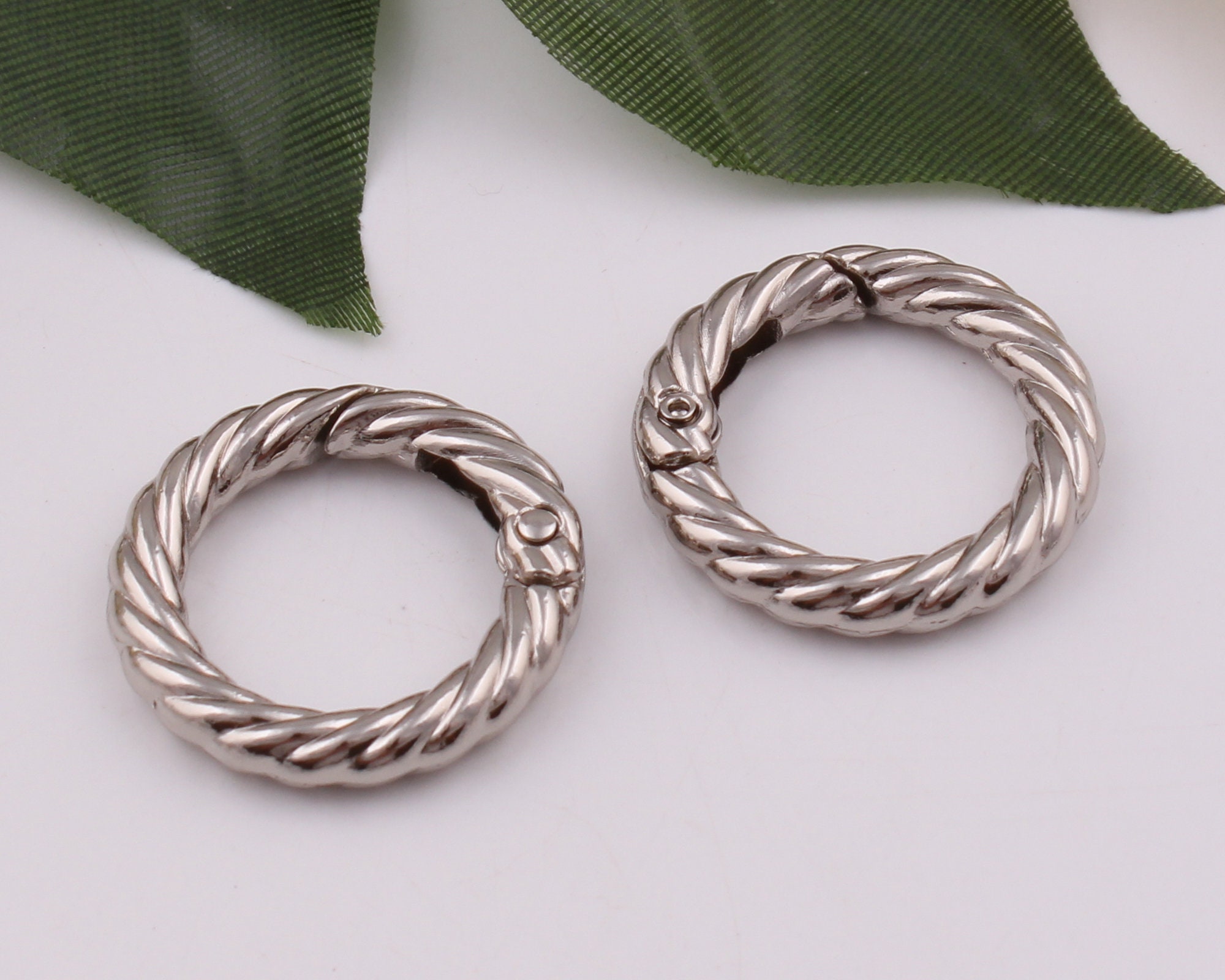 3/4 inch 19mm inner round spring o ring clasps metal o rings | Etsy