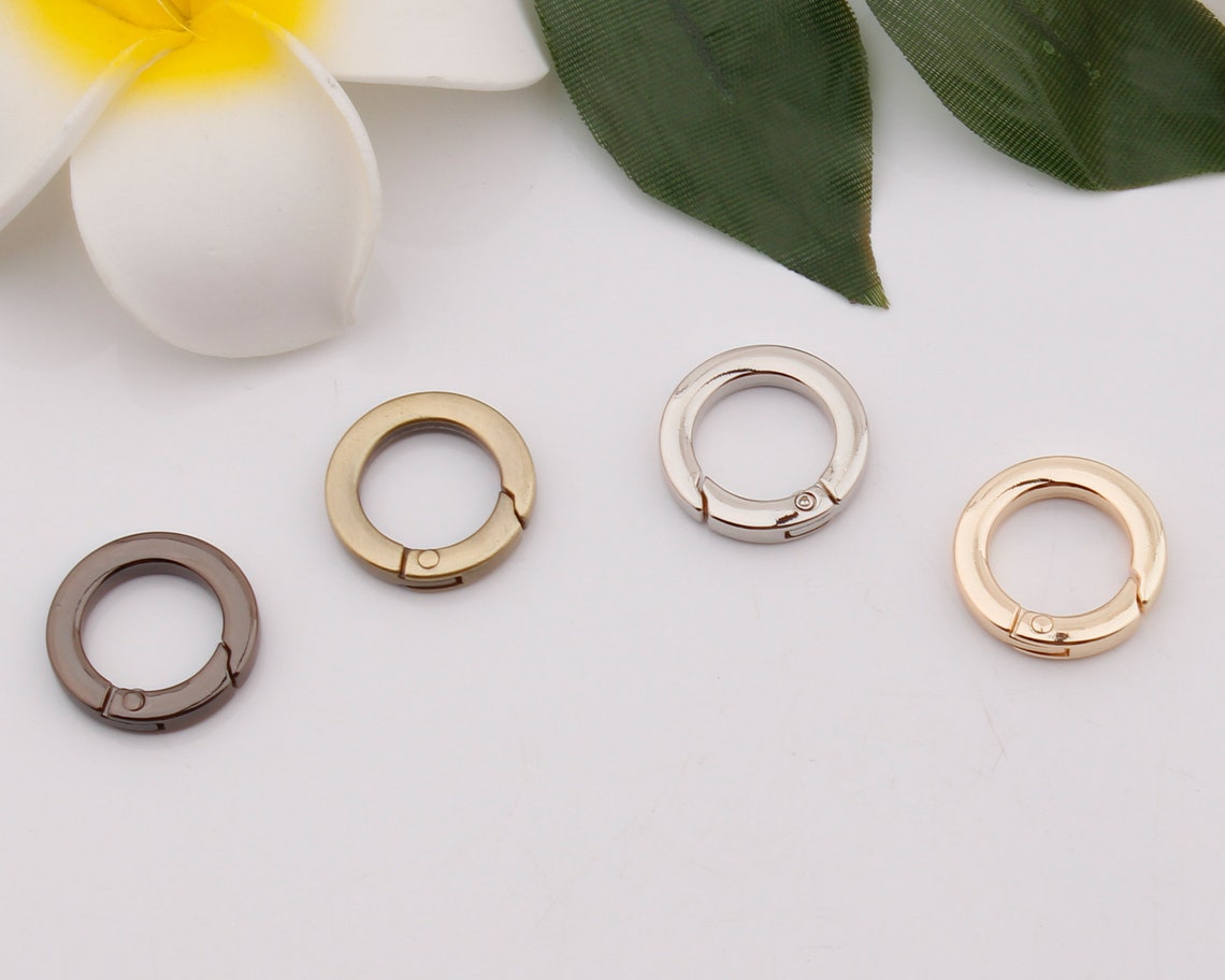 5/8 Inch 16mm Inner Flat Spring O Ring Clasps Metal O Rings - Etsy