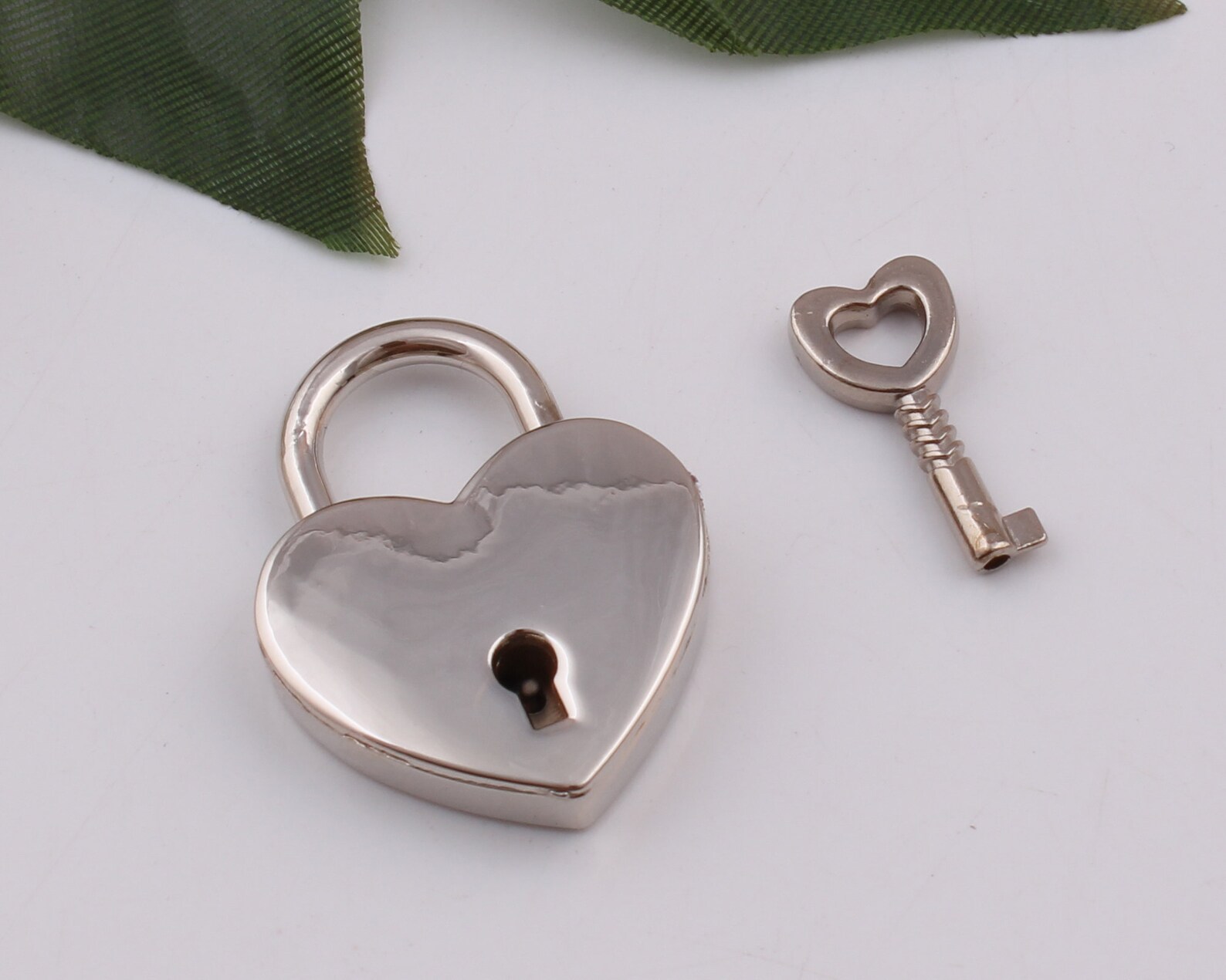 Heart-shaped Padlock With Key Love Lock Couple Gifts Purse Bag Lock ...