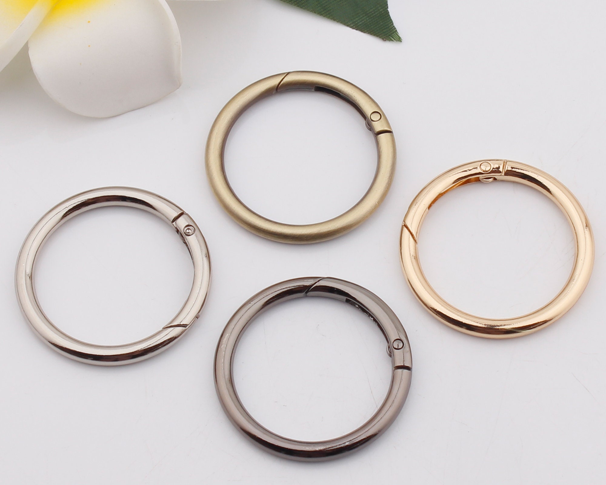 1.5 Inch 38mm Inner Round Spring O Ring Clasps Metal O Rings | Etsy