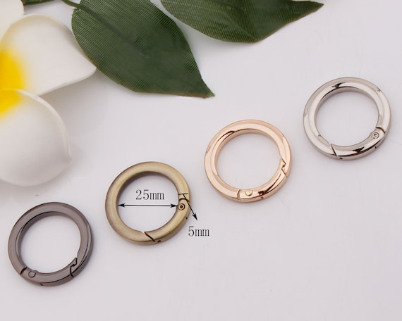 1 inch 25mm inner flat spring o ring clasps metal o rings | Etsy