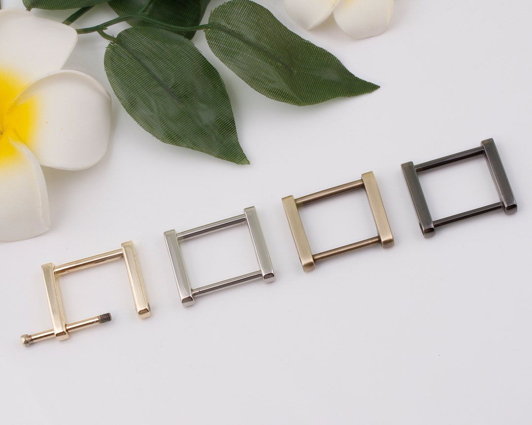 1" 25mm Inner Metal Rectangle Buckle Bag Connector Screw Shackle ...