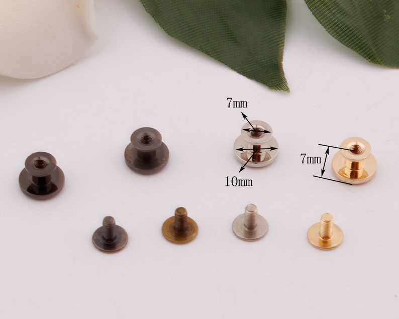 10mm Flat Head Screw Rivet Chicago Screws Screw Studs - Etsy