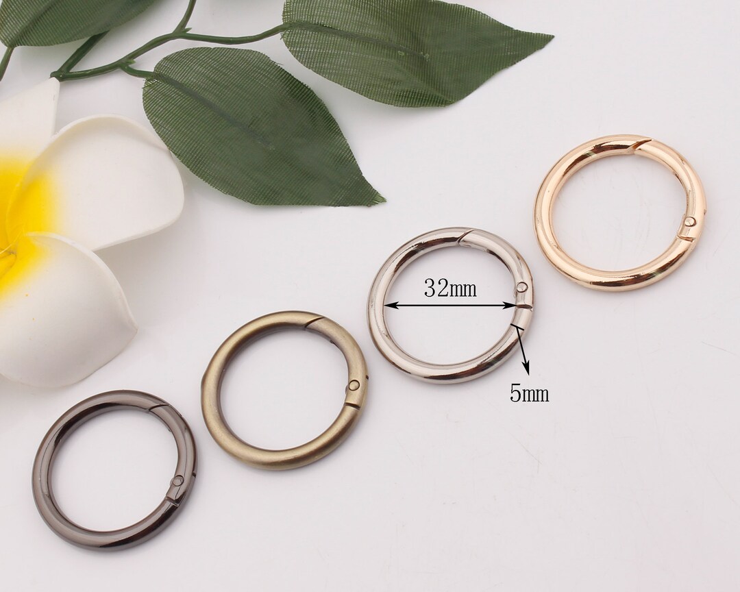 1.25 Inch 32mm Inner Round Spring O Ring Clasps Metal O Rings Round ...