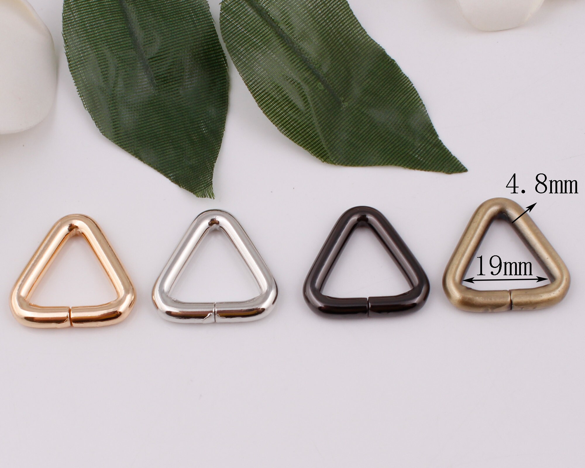 19mm Inner 3/4 Metal Triangle Ring for Bags Purse Screwing | Etsy