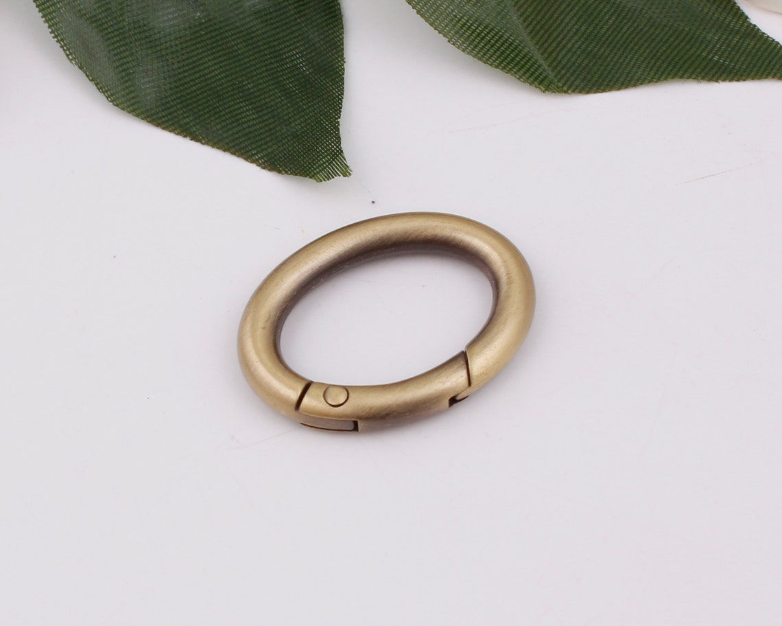 25mm Inner 1" Oval Spring O Ring Clasps Metal O Rings Round Ring Spring ...