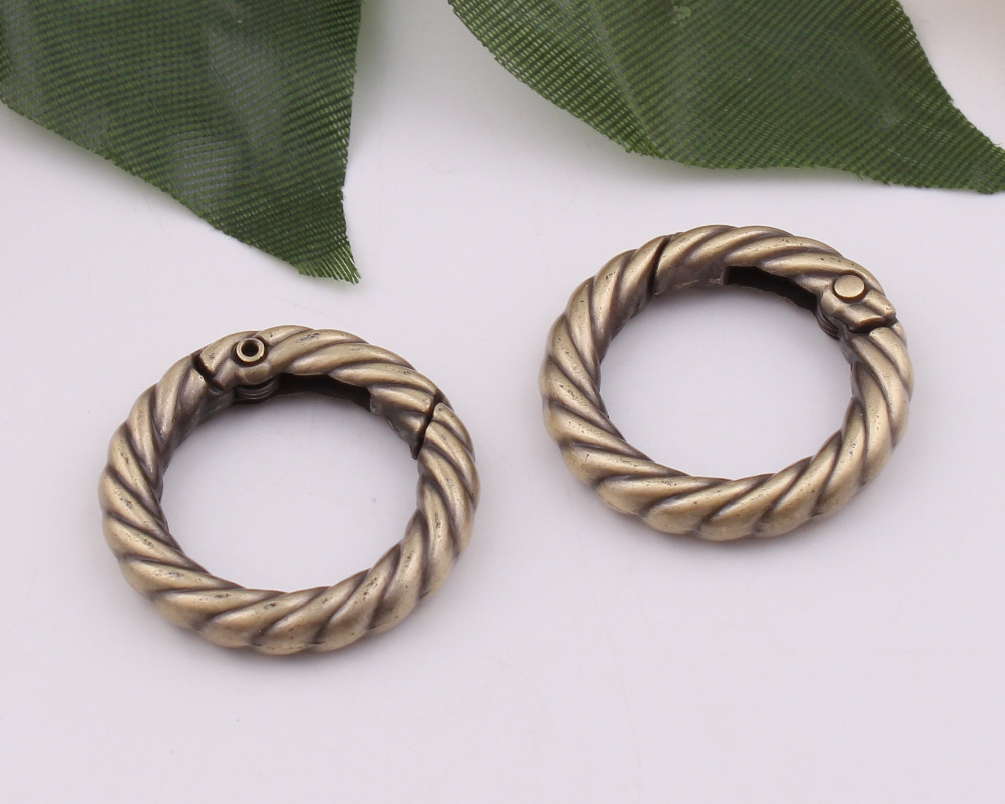 3/4 inch 19mm inner round spring o ring clasps metal o rings | Etsy