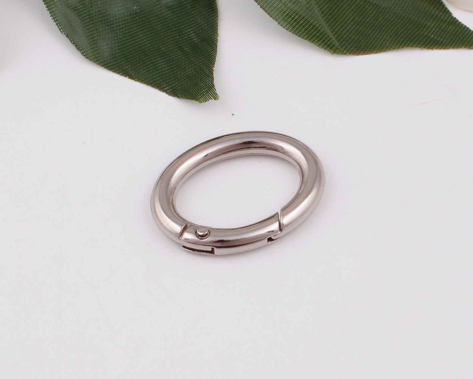 25mm Inner 1" Oval Spring O Ring Clasps Metal O Rings Round Ring Spring ...