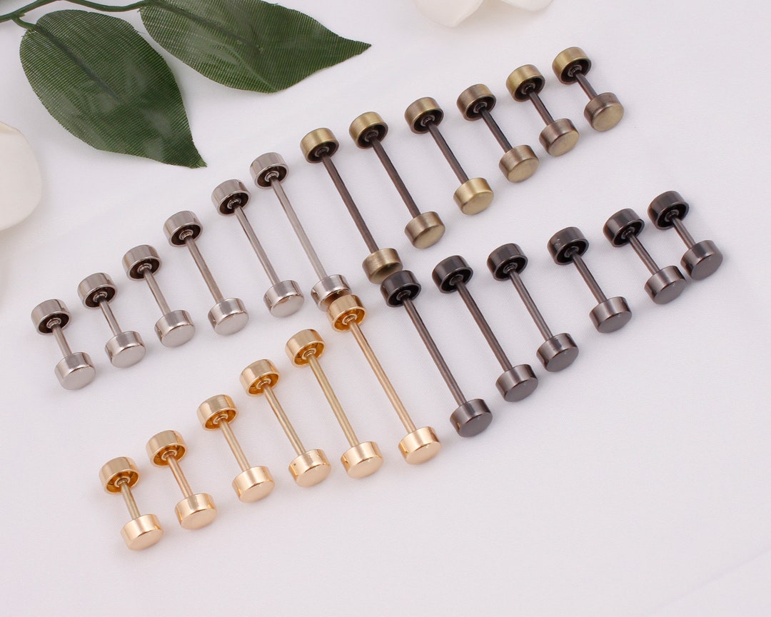 13-39mm Metal Wheel Buckle Cap Dumbbell Screw Barbell Flat Head Strap ...