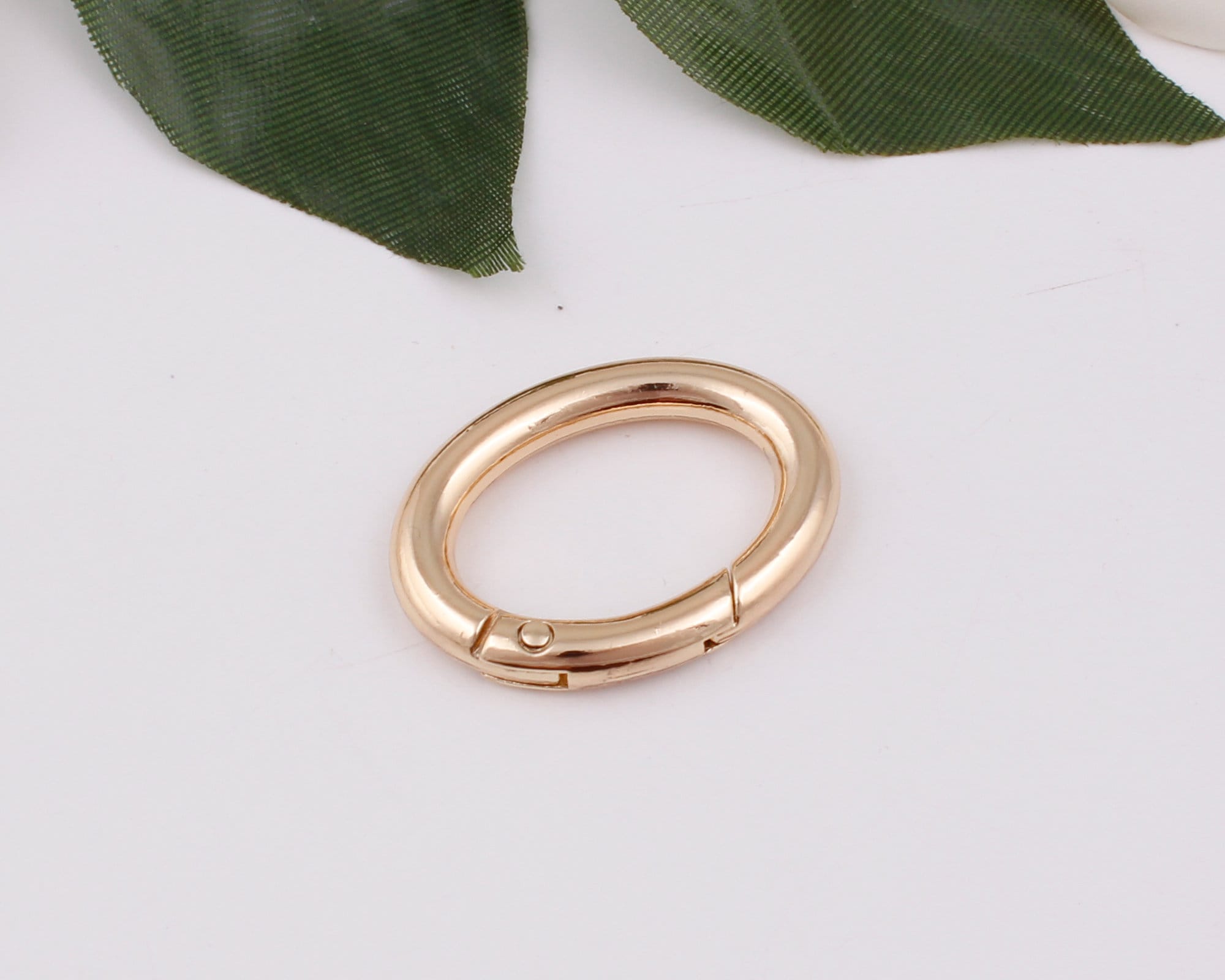 25mm Inner 1" Oval Spring O Ring Clasps Metal O Rings Round Ring Spring ...